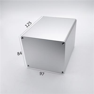 China Matt Black 97*84*125mm Aluminum Box for Industrial Enclosure for sale