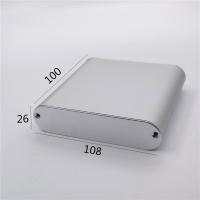 China 108*26*100mm Custom Matt Black Extruded Aluminum Metal Enclosure for Electronic Projects for sale