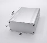 China 88*38*120mm Anodizing White Aluminum Extrusion Electronic Enclosure for sale