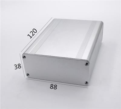 China 88*38*120mm Anodizing White Aluminum Extrusion Electronic Enclosure for sale