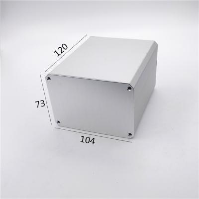 China 104*73*120mm Sandblasting Extruded Aluminum Box Enclosures for sale