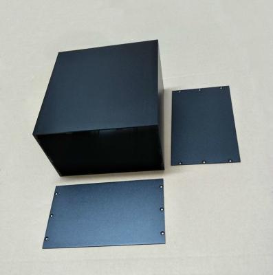 China Anodized Black Extruded Large Aluminum Enclosure 200x120x220mm for sale