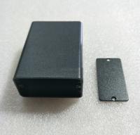 China OEM Black Red Sandblasting Extruded Aluminum Case In Small Size for sale