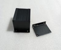 China 50X40x60mm Sandblasting Black Aluminum Case With L Plate for sale