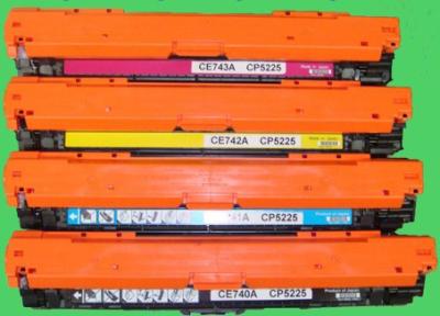 China Compatible CE740A CE741A CE742A CE743A Toner Cartridge 4 Color Set for HP CP5220 5225 7000 Pages for sale