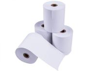 China 80mm Width White Thermal Paper Rolls for POS Machines - 95% Brightness, 48-80 GSM, Custom Branding Available for sale