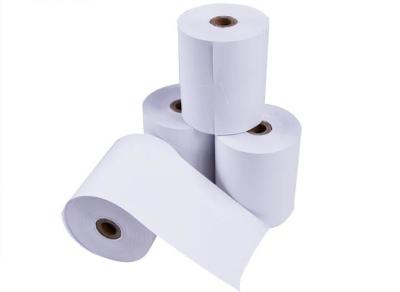 China 80mm Width White Thermal Paper Rolls for POS Machines - 95% Brightness, 48-80 GSM, Custom Branding Available for sale