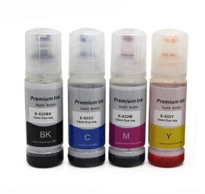 China SGS Certified 70ML T522 Bulk Ink Refill for Epson ET-2710 ET-2720 ET-47 Printers - 4 Color Set for sale
