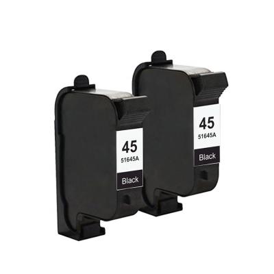 China HP 45 51645A Compatible Inkjet Cartridge for Solvent Plotters - 480 Page Black Yield, 330 Page Color Yield for sale