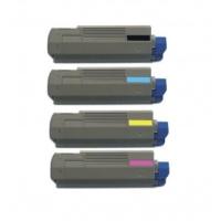 China C710 OKI Toner Cartridge for OKIDATA C710 Printers - 11000/11500 Page Yield - Black/Cyan/Magenta/Yellow for sale