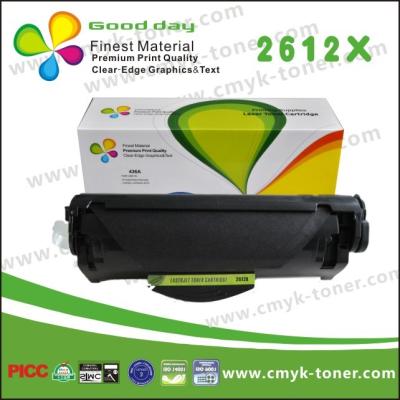 China 12X Q2612X Compatible Toner Cartridge for HP LaserJet 1010 1020 Black 160g for sale