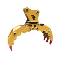 China Heavy Duty 360 Rotating Hydraulic Rock Grapple for 320 330 336 Excavator for sale