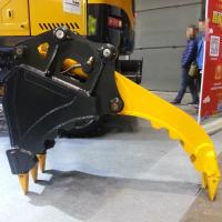 China Mini Excavator Hydraulic Power Thumb Bucket Attachment Q345B Steel Excavator Parts for sale