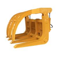 China Durable Factory Excavator Land Clearing Stick Rake 1-100T Q345 NM400 Steel for sale