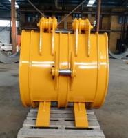 China Durable Factory Excavator Land Clearing Stick Rake 1-100T Q345 NM400 Steel for sale