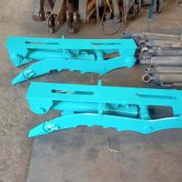 China Customizable Mini Excavator Attachments Hydraulic Thumb Grapple Q345B NM400 for sale