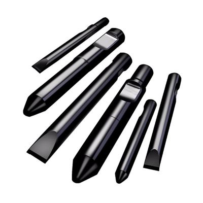 China Excavator Hydraulic Breaker Chisel Tool Blunt Wedge Type 68mm 135mm 140mm for sale