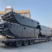 China Defeng factory customized  Amphibious Excavator Pontoon Floating for zoomlion excavator for sale