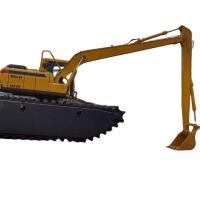 China Amphibious Excavator Pontoon Undercarriage Chassis Swamp Excavator Parts for sale