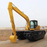 China Amphibious Excavator Pontoon Undercarriage Chassis Swamp Excavator Parts for sale