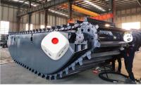 China Amphibious Excavator Pontoon Undercarriage Chassis Swamp Excavator Parts for sale
