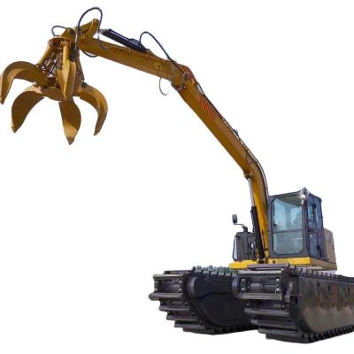 China Dredge Amphibious Excavator Undercarriage Pontoon Floating Corrosion Resistant for sale