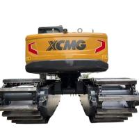 China Dredge Amphibious Excavator Undercarriage Pontoon Floating Corrosion Resistant for sale