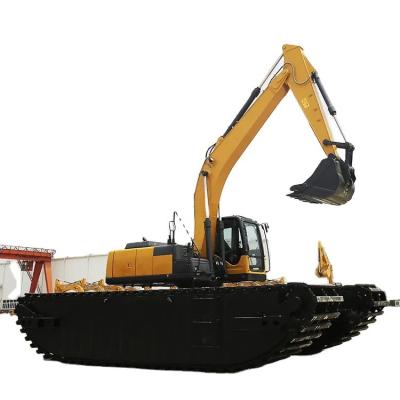 China 20 Ton Amphibious Excavator Pontoon Undercarriage for Swamp Marsh Floating for sale