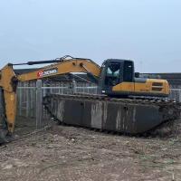China SANY Amphibious Excavator Undercarriage Pontoon 20 Ton for Swamp for sale
