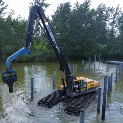 China Amphibious Excavator Backhoe Dredging Excavating Machine Floating Pontoon Undercarriage for sale