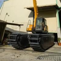 China Custom Amphibious Excavator Undercarriage 5-30 Ton Swamp Dredging Pontoon for sale