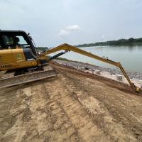 China Heavy Duty Excavator Long Reach Boom 10m 12m 15m 18m for SY60 PC70 SY75 SK75 ZX70 for sale
