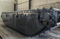 China Q355B Floating Pontoon Undercarriage For 6-50T Amphibious Excavator for sale