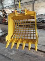 China Heavy Duty Excavator Rock Sieve Bucket Skeleton Grid Screening Construction Attachment for sale
