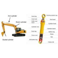 China Construction Machinery Parts PC200-8 Boom Arm Bucket Cylinder E320 Excavator Parts Hydraulic Cylinder for sale