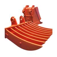 China Customizable Heavy-Duty Excavator Root Rake Bucket High Quality Debris Clearing for sale