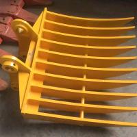 China Customizable Heavy-Duty Excavator Root Rake Bucket High Quality Debris Clearing for sale