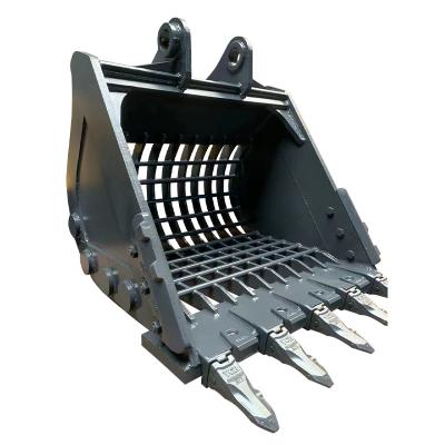 China Customizable Excavator Grid Sieve Rock Skeleton Bucket for Construction Mining Sifting Sorting for sale