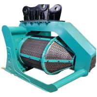 China Soil Sand Gravel Roll Screen Bucket 360 Rotary Screening Bucket for Excavator for sale