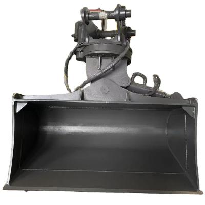 China 360 Rotating Tilt Bucket for 12-100 Ton Excavator Mud Dustpan OEM Custom Made for sale