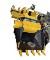 China Excavator Crusher Bucket Rock Crushing Attachment for 12-30 Ton Excavators Heavy Duty for sale