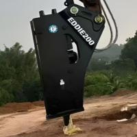 China EDDIE 200 50 Ton Excavator Hydraulic Hammer Breaker For Construction Mining And Quarrying for sale