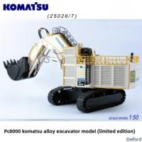 China Komatsu PC8000-6 Mining Backhoe Excavator Scale Model White Collector'S Edition Die Cast No. 25026 for sale
