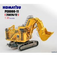 China Komatsu PC8000-6 Mining Backhoe Excavator Scale Model White Collector'S Edition Die Cast No. 25026 for sale