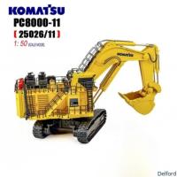 China Komatsu PC8000-6 Mining Backhoe Excavator Scale Model White Collector'S Edition Die Cast No. 25026 for sale