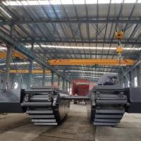 China Customized Floating Amphibious Pontoon For Excavator  320 SY215 PC200 Chassis for sale