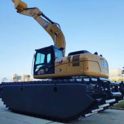 China Floating Amphibious Excavator Pontoon Swamp Buggy Conversion Sany SY135 for sale