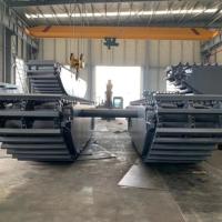 China SANY SY135C Amphibious Excavator Pontoon Floating Undercarriage For Swamp for sale