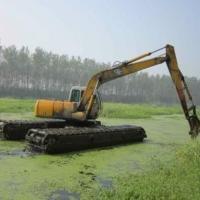 China SANY SY135C Amphibious Excavator Pontoon Floating Undercarriage For Swamp for sale