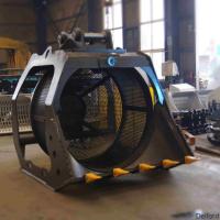 China Excavator Hydraulic Rotary Screen Bucket 1.6m3 For Construction for sale